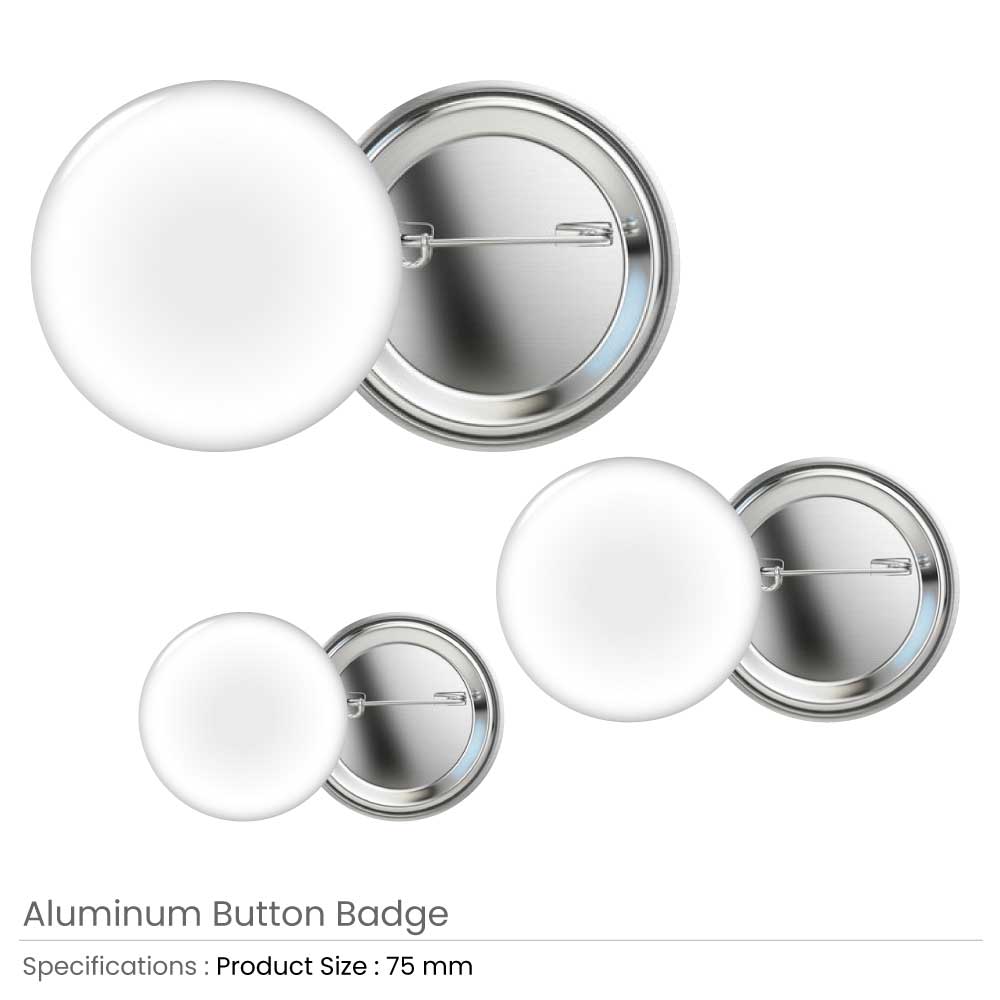 Aluminum Button Badges | Promotional Gifts Suppliers